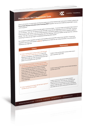 Process Heater MACT Emissions Compliance Requirements | Sigma Thermal