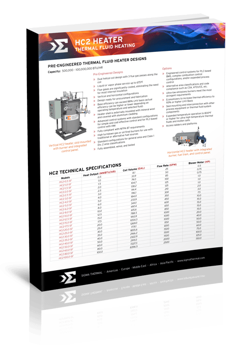 HC2 Heater Brochure | Sigma Thermal | Sigma Thermal
